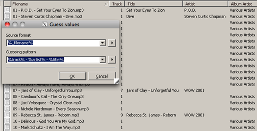 Leniel Maccaferri's blog: More MP3 guessing pattern with Mp3tag in Mac OS